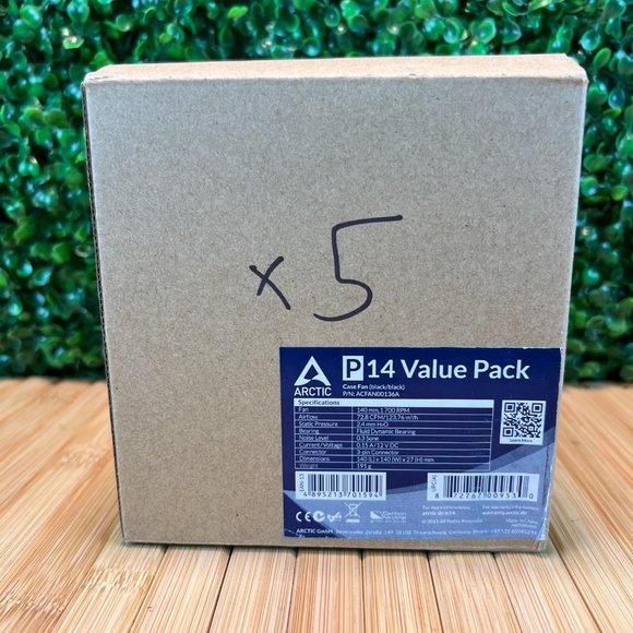 Artic | Computers, Laptops & Parts | Nib Arctic P4 Acfan0136a Black 5 Pack 140 Mm Case Fan 191g ...